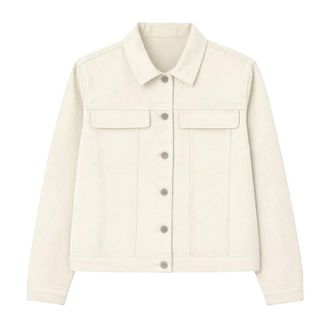 2-Biz Femme, Vestes, Beige, Taille: 46 FR Veste en jean