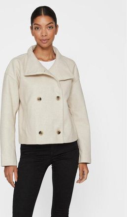 Vila &Uuml;bergangsmantel Vipoka 14092196 &Eacute;cru Relaxed Fit