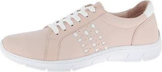 Andrea Conti Femme Damen Low Top Sneaker Basket, Rose Blanc, 42 EU
