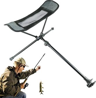 Generic Stehende Reise, Erholung im Freien, einziehbare Stuhlplatte, tragbar, mit einziehbaren Beinen, für Wandern, Picknick, Camping