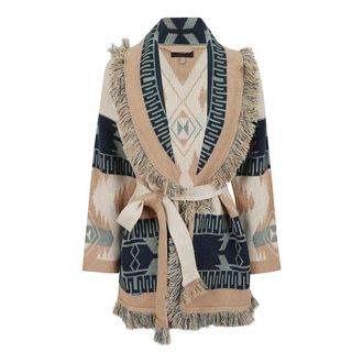 Alanui Femme, Pulls, Multicolore, Taille: 40 FR Icon Jacquard Cardigan
