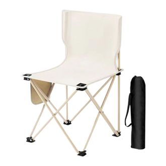 Generico Klappstuhl, Campingstuhl, zusammenklappbar, tragbarer Outdoor-Stuhl, Campingausr&uuml;stung mit Aufbewahrungstasche f&uuml;r Ausfl&uuml;ge an den, Wanderungen, 90 kg