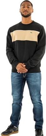 Lacoste Sweat-Shirt SH2851 pour Homme (1 pièce), Noir/viennois, L