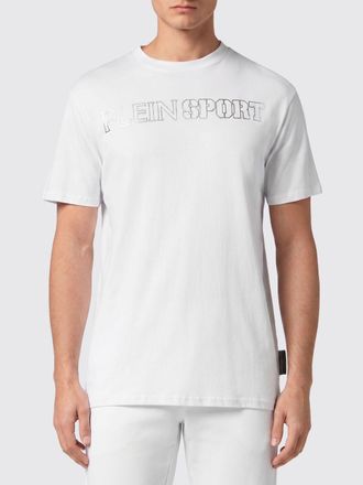 Plein Sport T-shirt slim fit en coton avec imprim&eacute; graphique et logo lamin&eacute;