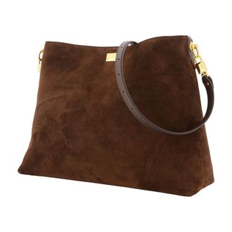 Dolce & Gabbana Womens Vittoria Shoulder Bag - Dolce&gabbana; Leather Brown Calfskin Crossbodies