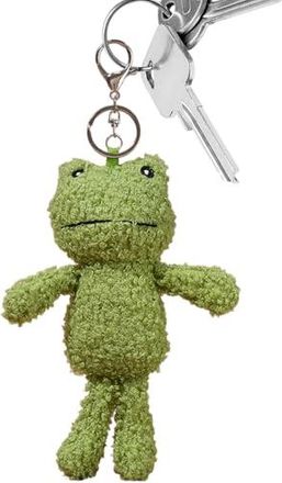 Generic Porte-Cl&eacute;s Grenouille En Peluche - Charm Animal Doux Pour Sac | Pendentif Grenouille Cartoon Mignon | Porte-Cl&eacute;s Pour Sac &Agrave; Dos, Sac&Agrave; Main, Amis, Cade
