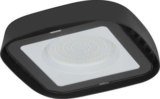 Osram Highbay Ufo Deckenleuchte in Schwarz, bietet 80 W und 9300 lm in Tageslichtwei&szlig; bei 6500 K, mit IP65 besteht ein Schutz gegen Strahlwasser und Staub (