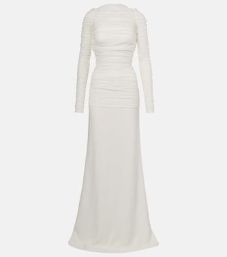 CHRISTOPHER ESBER Robe de mariée longue en tulle