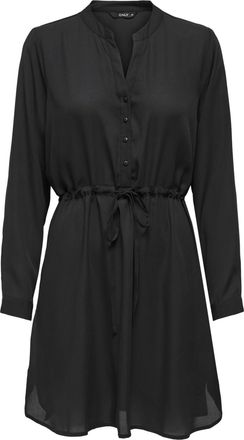 Only Damen Onlcory L/S V-Neck Tunic WVN Noos, Schwarz, XXS