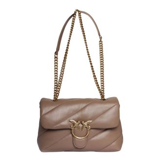 Pinko Pinko, Femme, Sacs, Brun, Taille: ONE Size Classic Love Bag Puff Maxi Quilt