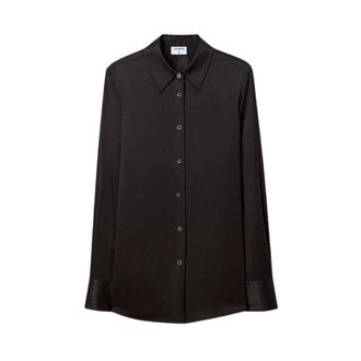 Filippa K Femme, Blouses et Chemises, Noir, Taille: 38 FR Silk Shirt