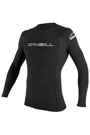 O'Neill Herren Basic Skins UPF 50+ Long Sleeve Rash Guard, Herren, schwarz, Medium