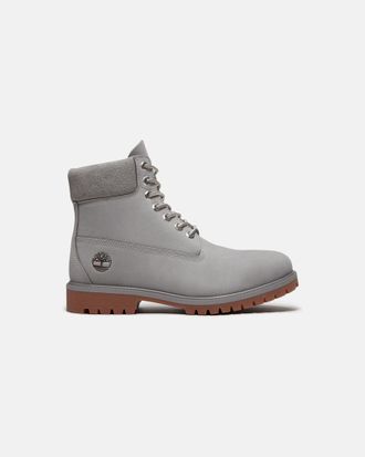 Timberland Wasserdichter Timberland Heritage 6-Inch Boot f&uuml;r Herren in Grau, Herren, Grau, Gr&ouml;&szlig;e