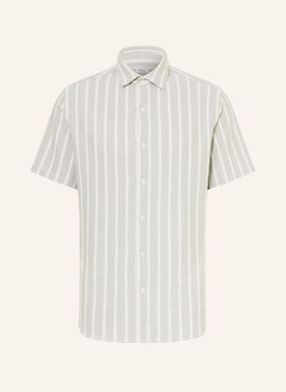 Paul Paul Hemd Comfort Fit Mit Leinen gruen