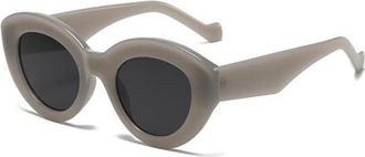 Generic Lunettes De Soleil &Agrave; Monture Ronde For Femmes, Lunettes De Soleil Tendance For F&ecirc;te Et Vacances(Gray)