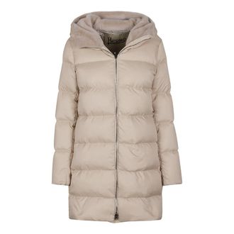 Herno Femme, Manteaux, Beige, Taille: 40 FR Veste forme A en fausse fourrure Arendelle et New Lady