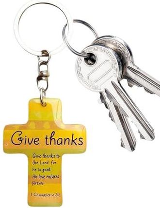 Generic Porte-cl&eacute;s chr&eacute;tien - Porte-cl&eacute;s chr&eacute;tien en bois pour homme et femme, pasteurs de pri&egrave;re, P&acirc;ques, No&euml;l, bapt&ecirc;me, &eacute;glise, &eacute;cole, remise de dipl&ocirc;me, vo