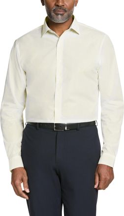 Kenneth Cole Unlisted Herren Dress Shirt Slim Fit Solid Klassisches Hemd, Sundew, 36 cm-37 cm Hals 81 cm-84 cm Ärmel