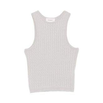 Lisa Yang Femme, Tops, Gris, Taille: 38 FR Ina Ribbed Top