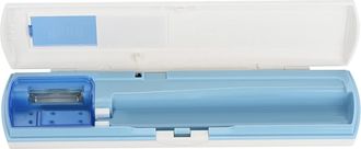 Zyyini Zahnb&uuml;rsten-Sterilisator mit Halter und Spender, Tragbares Reise-Zahnb&uuml;rsten-Etui mit UV-Licht, Hygienische Aufbewahrung f&uuml;r unterwegs