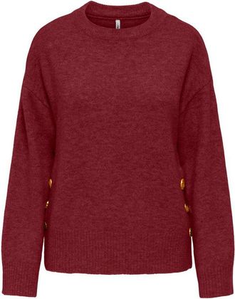 Only Strickpullover ONLRENE LIFE LS BUTTON O-NECK CC KNT