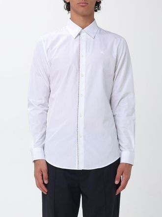 Burberry Chemise slim fit en popeline de coton avec logo EKD ton sur ton