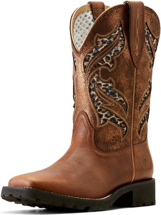 Ariat Womens Unbridled Rancher VentTEK Western Boots in Hickory Smoke Copper Metallic, B Medium Width, Size 37, by Ariat