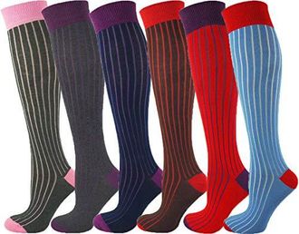 MySocks Chaussettes hautes unisexe côtelées 6 paires 02