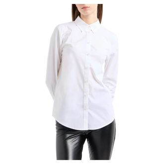 A|X Armani Exchange Slim Cotton Shirt - - Blouses & Shirts - Damen - Wei&szlig; - L