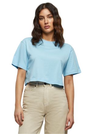 Build Your Brand Damen T-Shirt Ladies Short Oversized Tee balticblue XXL