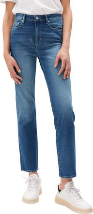 Armedangels Damen Jeans Straight Leg Mid Waist Bio-Baumwoll Mix Comfort-Stretch CARENAA Straight Fit Cenote