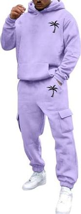 Generic Survetement Homme,Jogging Ensemble Respirant et Confortable, Surv&ecirc;tement Homme, Sweat &agrave; Manches Longues et Combinaison de Sport pour Gym et Jogging &Eacute;l