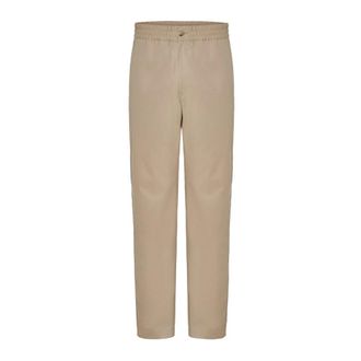 Maison Kitsun&eacute; Beige Baumwollhose - - Trousers - Herren - Beige - 2XS