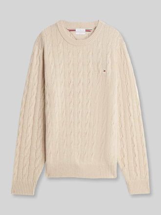 Tommy Hilfiger Regular Fit Pullover aus reiner Schafswolle