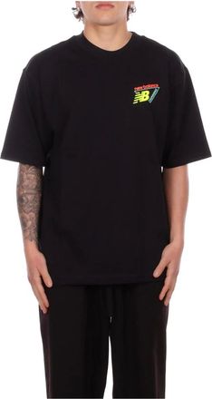 New Balance Homme, Tops, Noir, Taille: S Classic Tri-Logo Heat Map T-Shirt