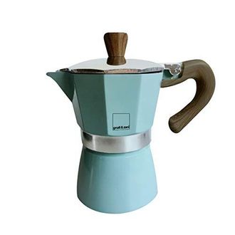 Gnali & Zani gnali&zani gnali&zani_EZ 006/IND/BLU Venezia Coffee Maker 6 Cups Induct Lt Blue
