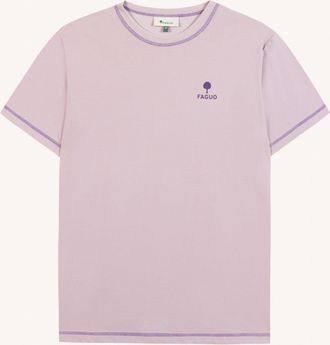 Faguo T-shirt imprim&eacute; faguo rose gris&eacute;