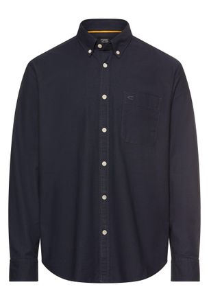 Camel Active Herren Langarmhemd mit Brusttasche Navyblau, menswear-4XL