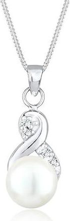 Elli Collier Femme Perle dEau Douce de Cristal en Argent Sterling (925/1000)