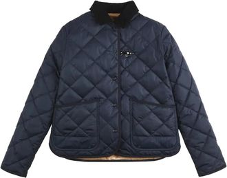 Fay Diamond-Quilted Short Jacket - - Jackets - Damen - Blau - M
