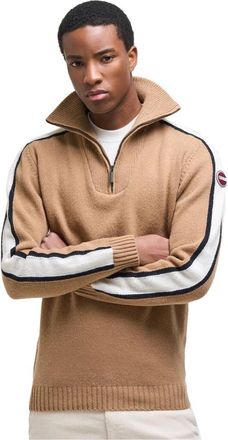 Colmar Pull &agrave; demi-zip - Homme - Sport - Beige - Taille: XL