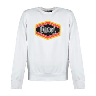 Diesel S Ginn K27 Sweat Shirt - Homme - Sweatshirts et sweats &agrave; capuche - Blanc - Taille: L