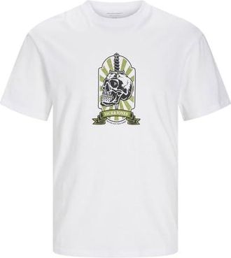 Jack & Jones Jack & Jones Jorseven T-Shirt SS Crew Neck Sn, Blanc &eacute;clatant., M