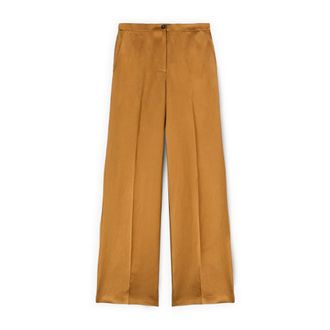 Motivi Weite Leinenmischungs-Hose - - Trousers - Damen - Gelb - S