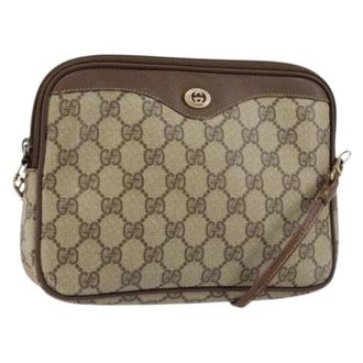 Gucci Pre-owned Canvas Umh&auml;ngetasche - - Pre-owned - Damen - Beige - ONE SIZE