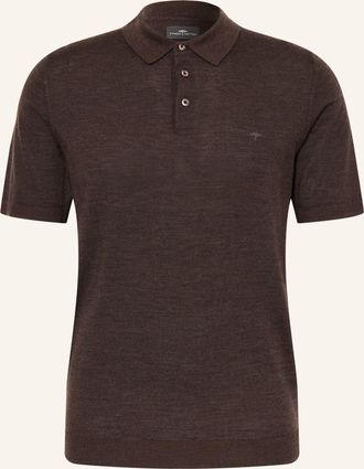Fynch-Hatton Fynch-Hatton Strick-Poloshirt braun