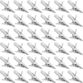 Angoily 50 Stück Krokodilklemmen Weihnachtsbaumschmuck-Clips Blumenclips Foto-Bild-Clips für Weihnachtsbaumschmuck Weihnachtskranz-Dekorationen