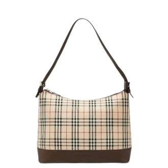 Burberry Pre-owned Nova Check Nylon Leather Shoulder Bag - Femme - Pre-owned - Beige - Taille: ONE Size