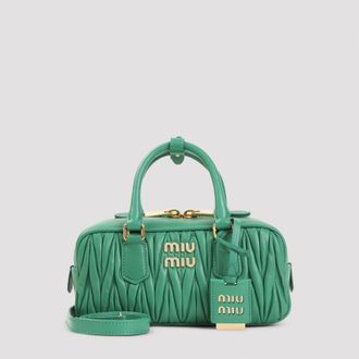 Miu Miu Sac &agrave; main en cuir dagneau Miu Miu