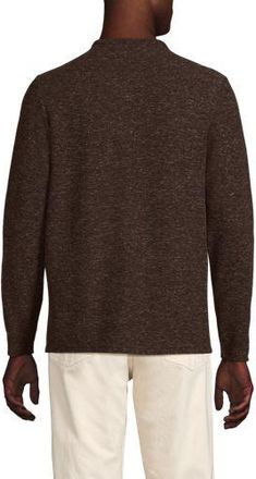 Lands End Struktur-Henleyshirt mit Leinen, Herren, Größe:56-58 regular, Braun, Leinen/Polyester/Polyester-Mischung, by Lands End